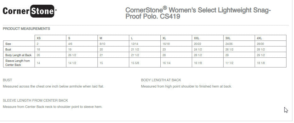 Hospital - Women's Corner Stone Polo (CS419) – Timberlakecrafts