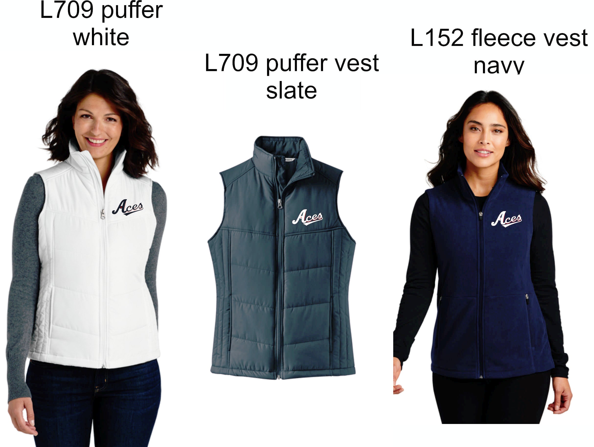 Vail Aces - Women's Vest L709, L152 – Timberlakecrafts