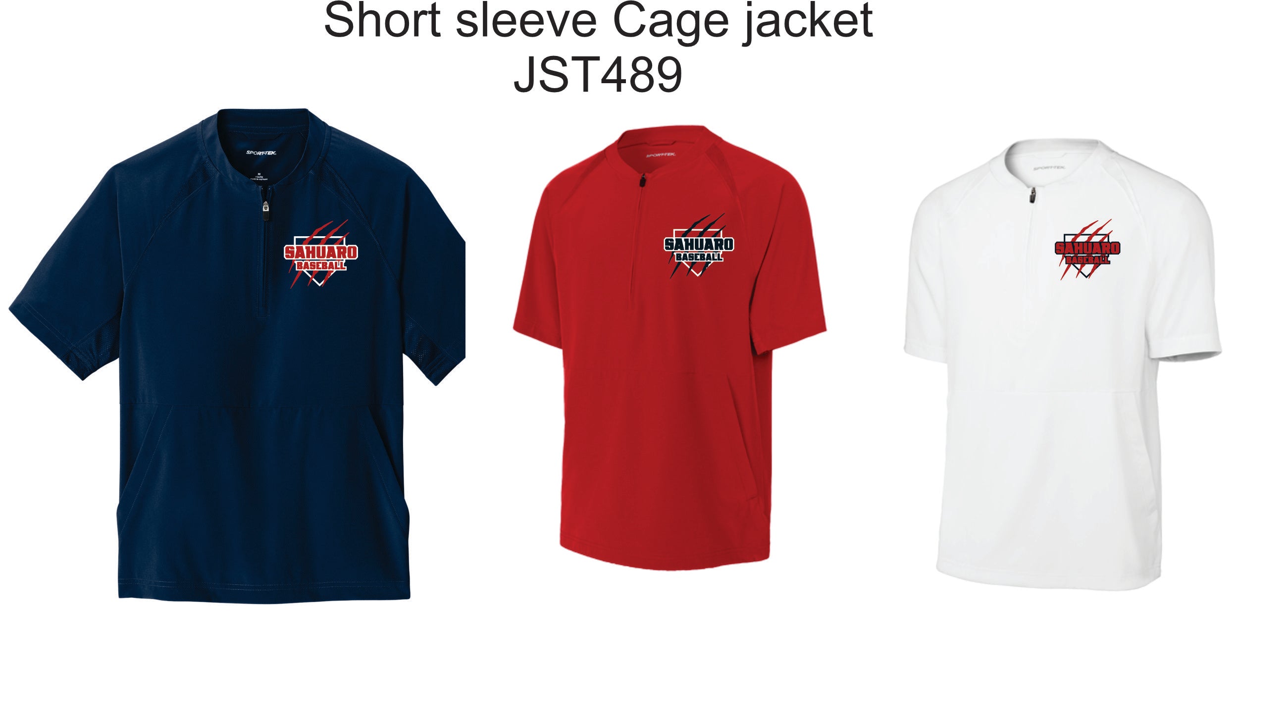 Sahuaro Baseball Short sleeve cage jacket (jst489) – Timberlakecrafts