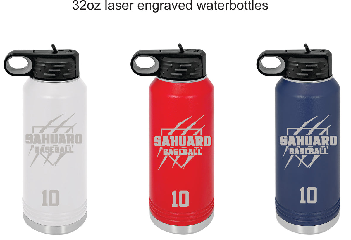 Sahuaro Baseball- 32 oz Polar Camel Water Bottle with laser engraved l ...